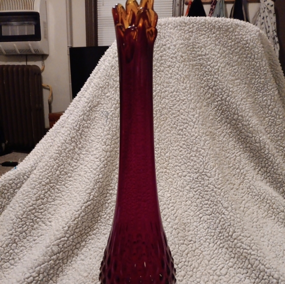 Fenton | Art | Vintage Fenton Vase Ruby Red | Poshmark